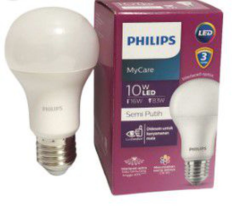 Lampu ulir philips 10 w 6000k 1020 lm 92 ma