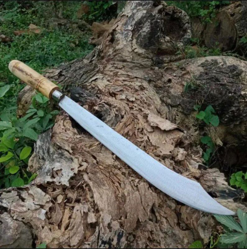Golok Parang Baja Per - Sarung Kayu