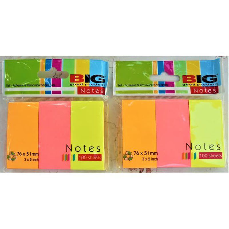 Pembatas buku stick notes 76x51mm-3x2 inch