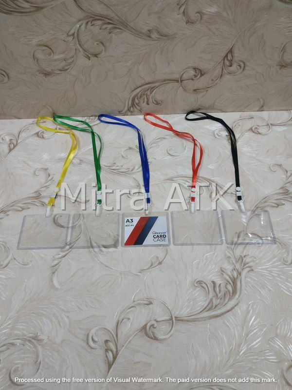 Name Tag ukuran A3 ( Landscape ) + Tali