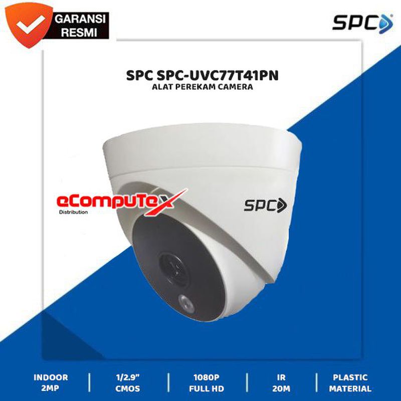 SPC CAMERA FULL COLOR 2MPX INDOOR UVC77T41PN - 2MP 1/2.9" - TKDN RESMI