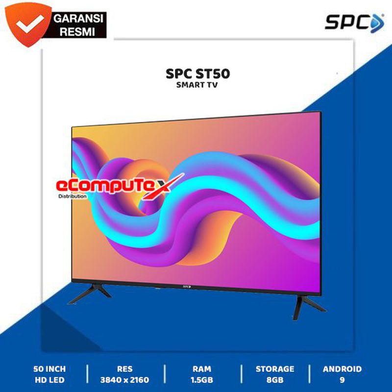 SPC SMART TV 50 INCH ST50 - 50" 4K UHD ATV DVB-T2 1.5GB 8GB ANDROID 9