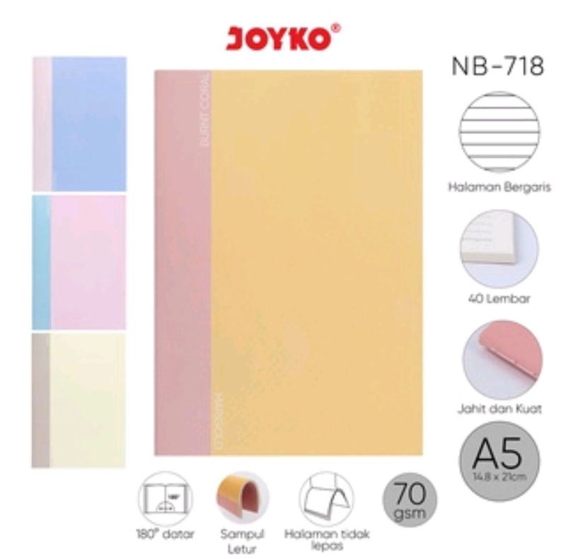Notebook Joyko A5 bergaris