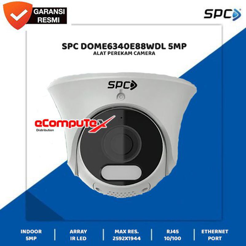 SPC CAMERA IP 5MPX INDOOR DOME6340E88WDL 5MP - TKDN RESMI