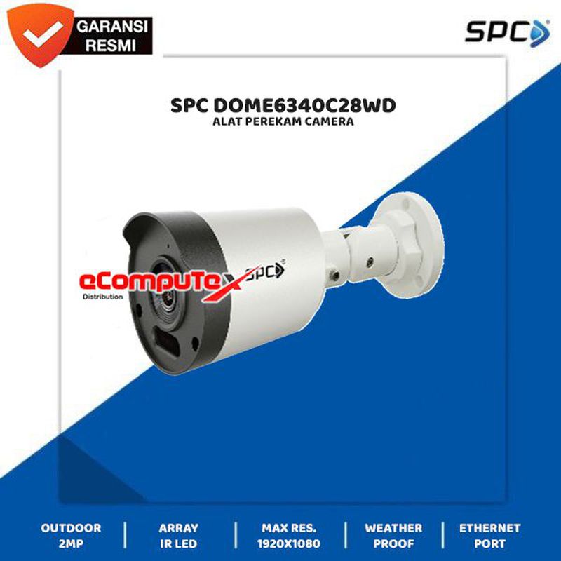 SPC CAMERA IP DOME6340C28WD OUTDOOR - 2MP IP67 IR LED - TKDN RESMI