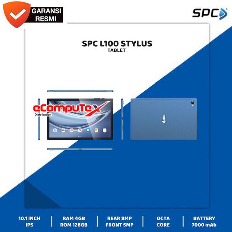 SPC PC TABLET L100 STYLUS - 4GB/128GB 10.1" 8MP/5MP ANDROID 13