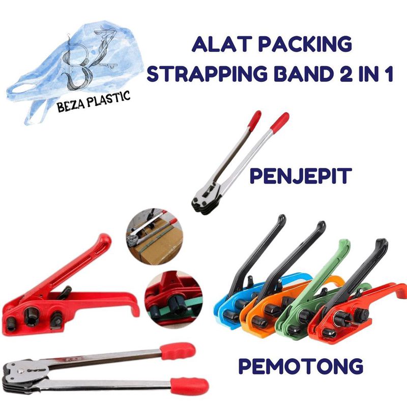 2 IN 1 Alat Packing Penjepit Hand Strapping Tool / Poly Strapping ...