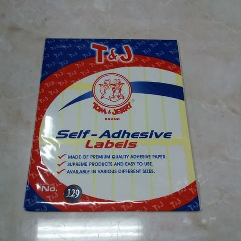 TOM & JERRY Kertas Label No. 129
