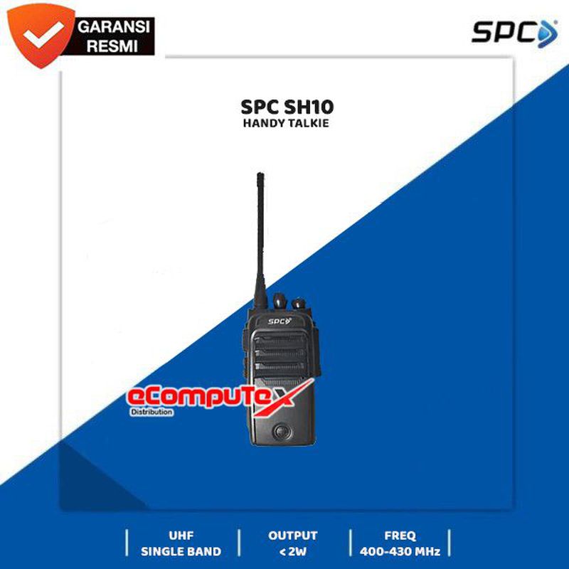 SPC HANDY TALKIE SINGLE BAND SH10 - UHF WITH 16 CHANNEL CAPACITY