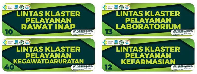 Stiker Nama Ruangan 60cm x 30cm