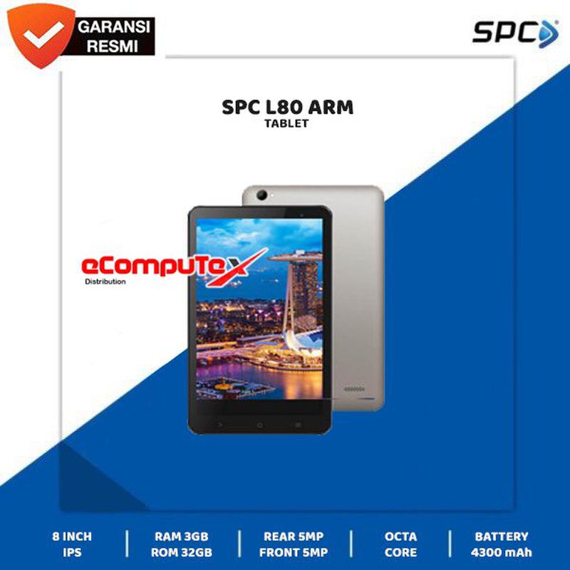 SPC PC TABLET L80 ARM - 3GB/32GB 8" 5MP/5MP ANDROID 10"