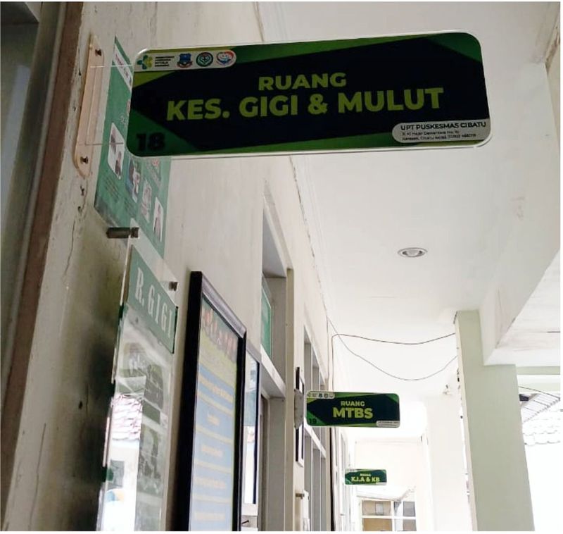 Akrilik Pop UP Nama - Nama Ruangan