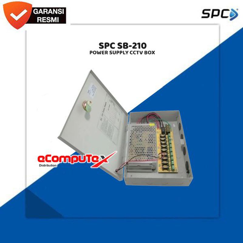 SPC POWER SUPPLY CCTV BOX - SB-210 10A BOX 120W