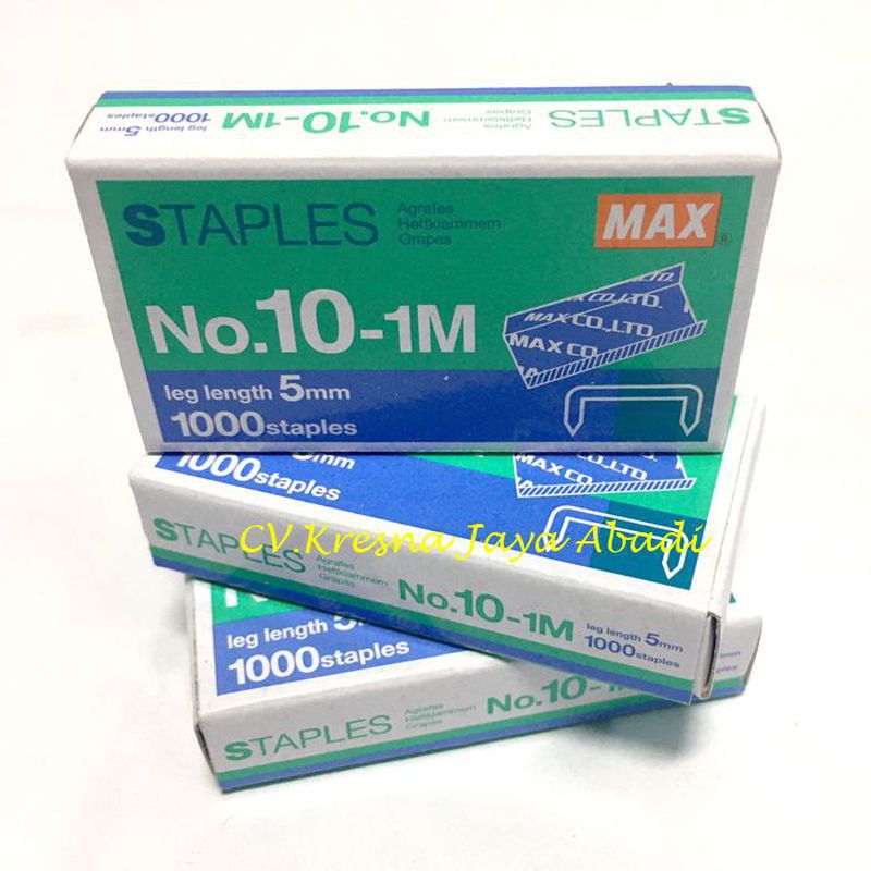 Isi Stapler No.10 Merk Max Isi Stapler No. 10