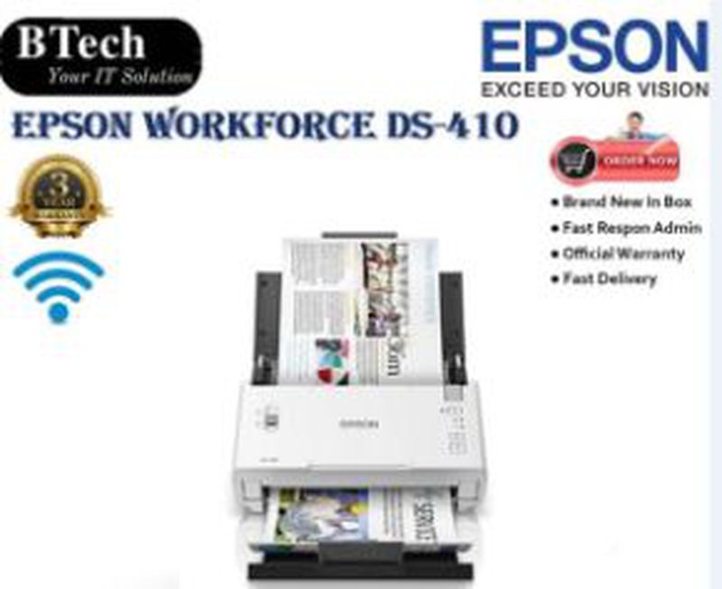 Epson WorkForce DS-410 A4 Duplex Sheet-fed Document Scanner