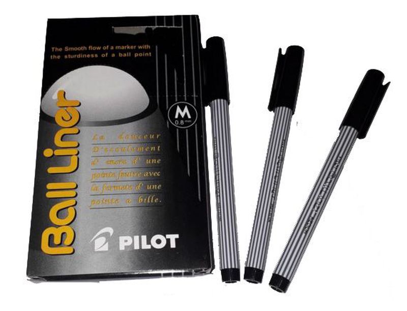 Ballpoint Balliner Hitam 1,0