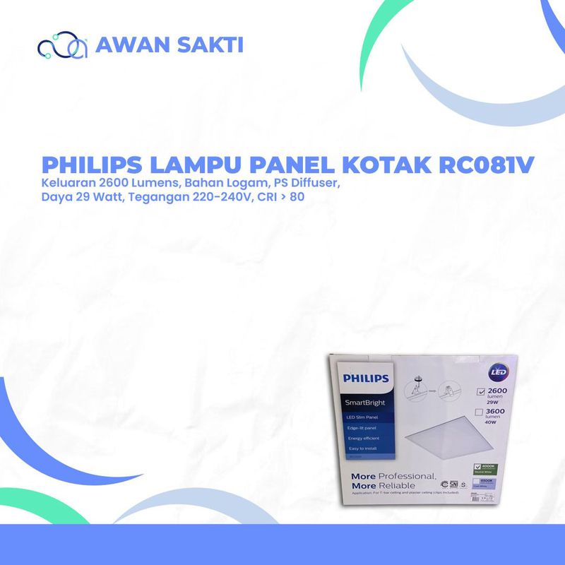 PHILIPS LAMPU PANEL KOTAK RC081V