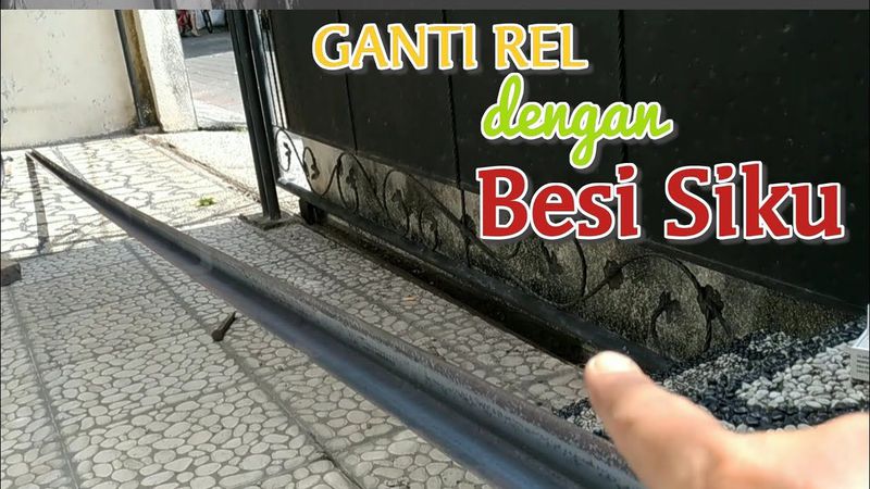 Pemasangan Rel Pagar dan Pengecoran Pemasangan Rel Pagar dan Pengecoran