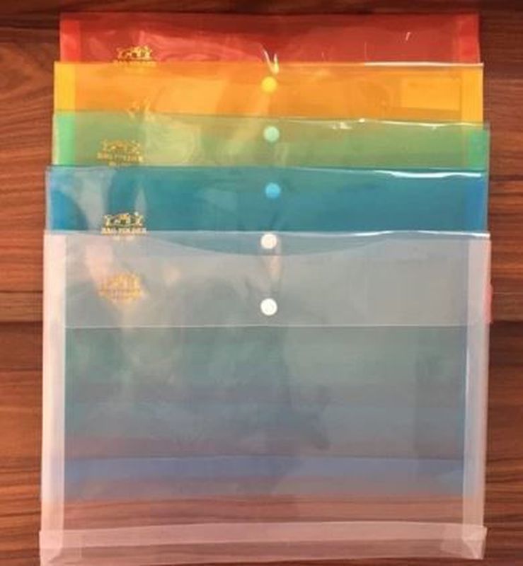 IMCO Stopmap Kancing Transparan / Map Plastik Transpaan Semua Warna - Hijau