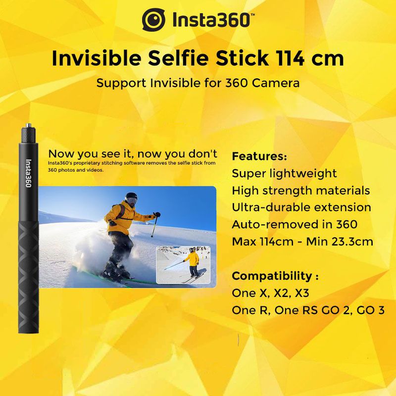 Insta360 Invisible Selfie Stick 114 cm