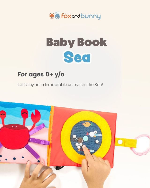 Baby Book Series - Sea (Buku Stimulasi Sensori Bayi Umur 0 - 1 Tahun)