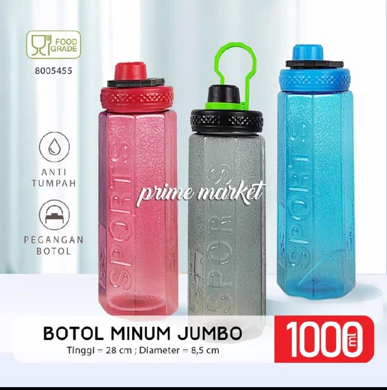 Souvenir botol minum ukuran 1 liter