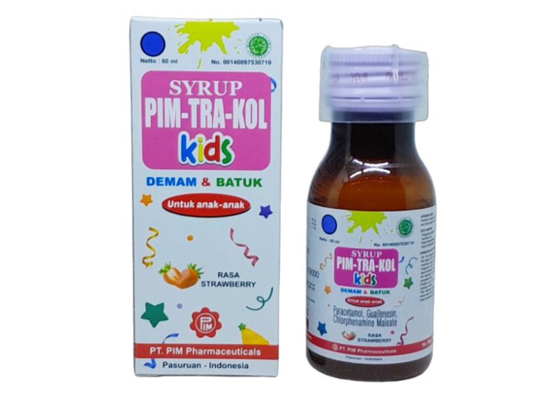 PIM-TRA-KOL Kids Syrup 60ml Straberry