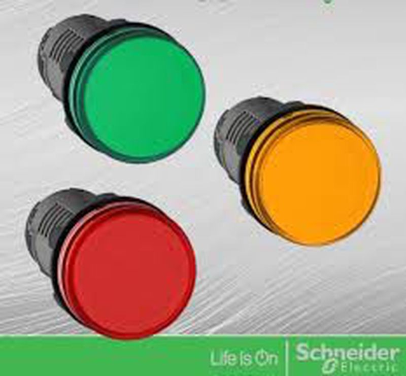 SCHNEIDER PILOT LAMP 220VAC IP40 XA2EVM3LC - HIJAU