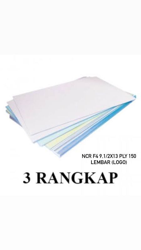 Kertas ncr F4 9,1/2x13 3ply 150 lembar logo