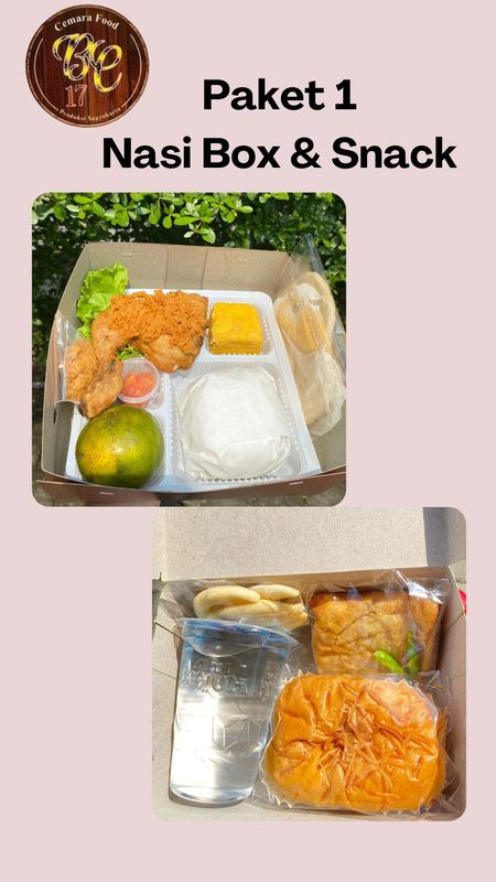 Paket 1 Nasi box & Snack
