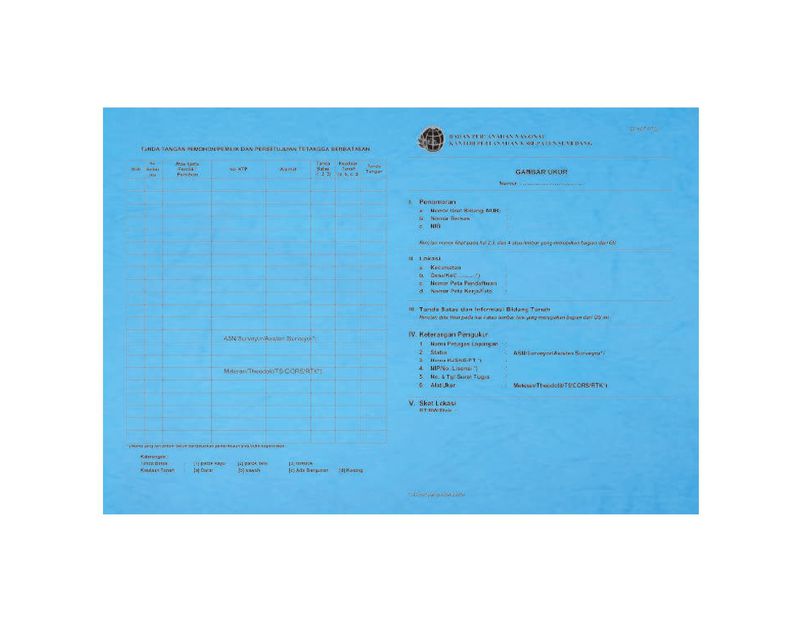 MAP BUFFALO CETAK 1 WARNA - DKS 658