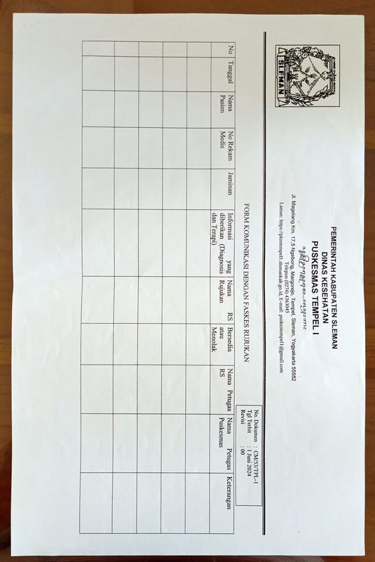 Form Komunikasi Dgn Faskes