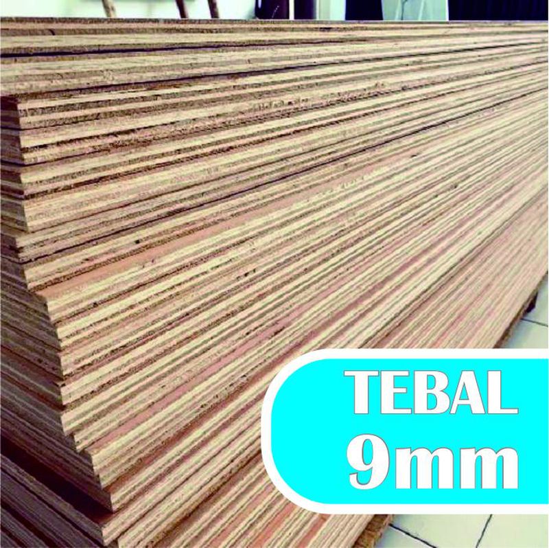 Plywood / Multipleks Uk 120x240 cm, tebal 9 mm