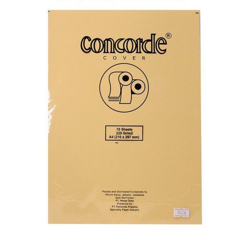 KERTAS CONCORDE CREAM A4 220GR