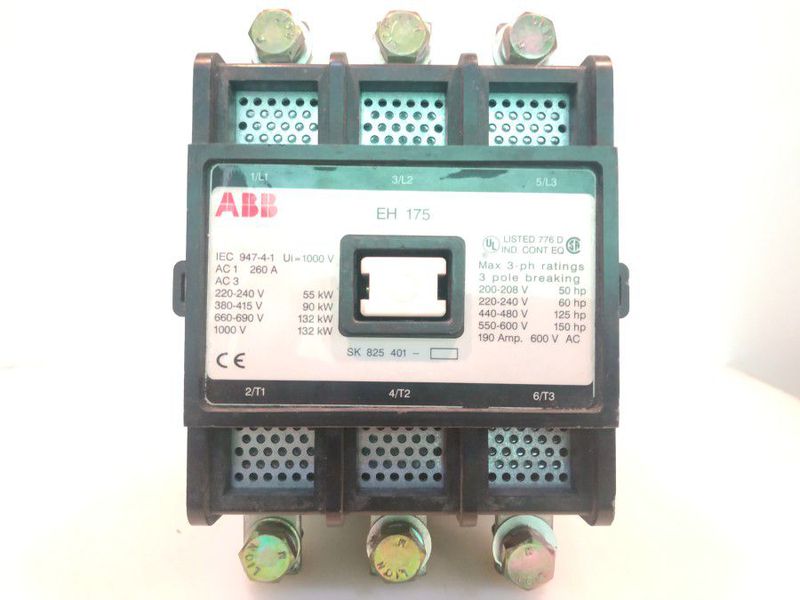 Magnetic Contactor ABB EH-175 600 Volt 190 Ampere