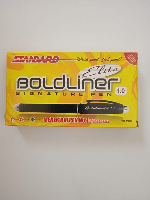 pen boldliner elyte standar - Hitam