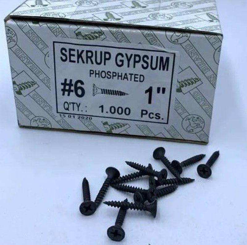 Sekrup Gypsum 6x1