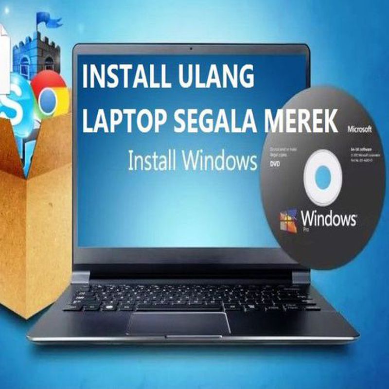 instal ulang laptop