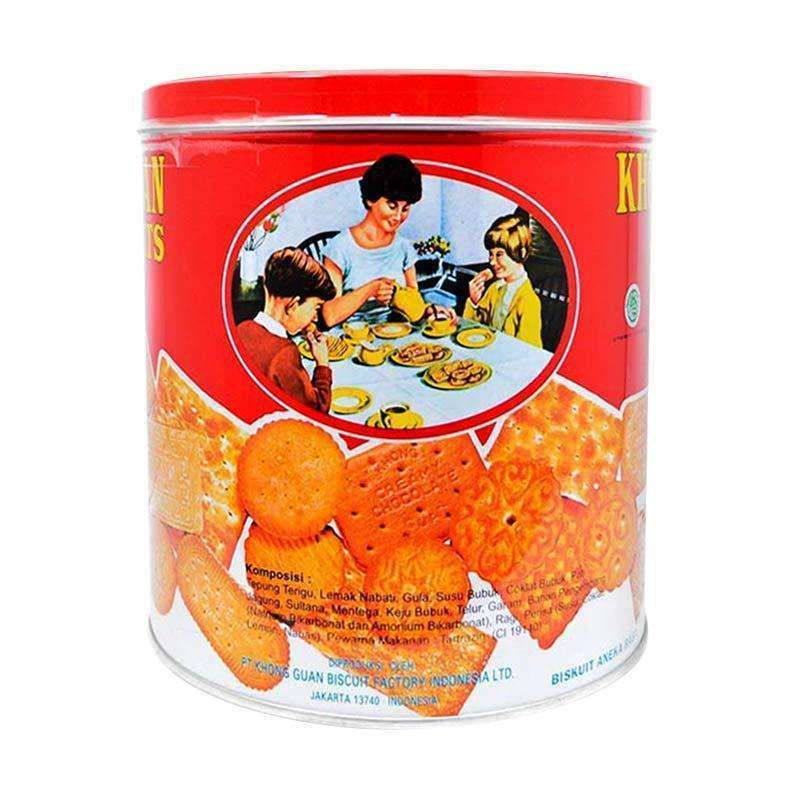 biskuit Khong Guan Kaleng Bulat 650 gr