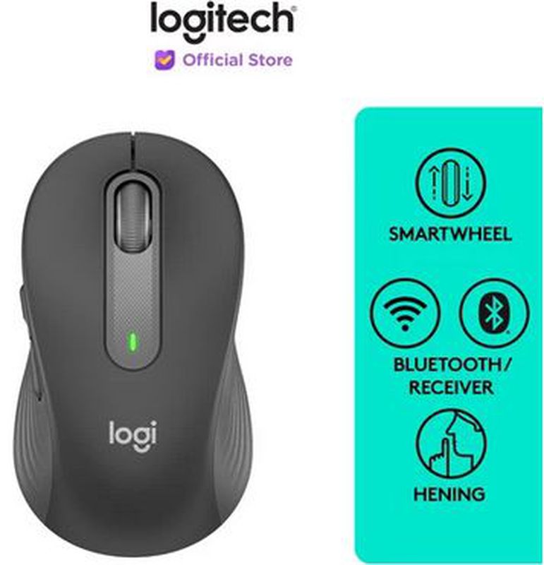 LOGITECH SIGNATURE M650L MOUSE WIRELESS BLUETOOTH SILENT