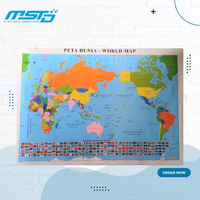 Peta Dunia World Map Peta Lembaran