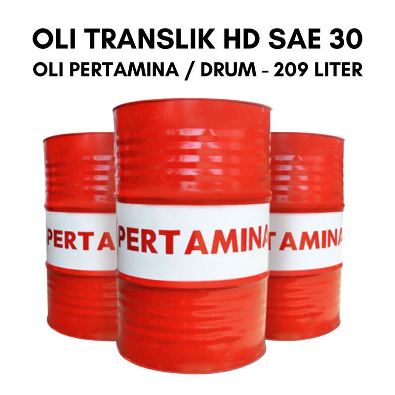 OLI PERTAMINA TRANSLIK HD SAE 30 / DRUM - 209 LITER