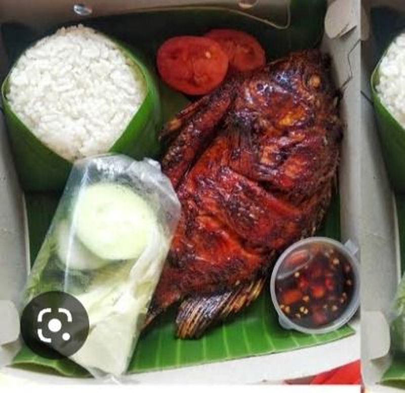 Nasi Box - Ikan Mas Bakar