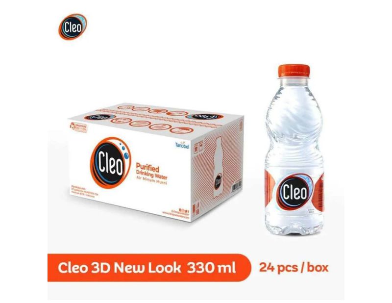 Cleo Air Mineral Botol 330ml dus isi 24pcs