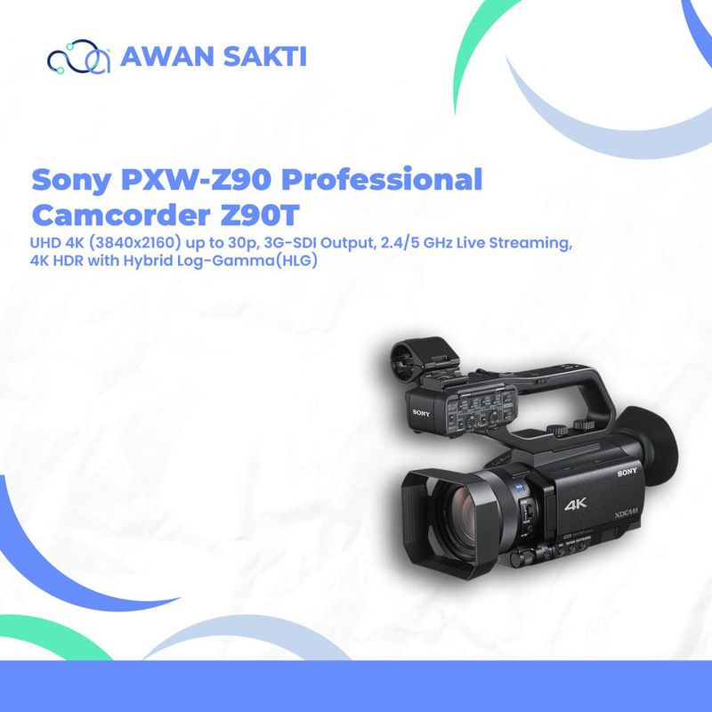 SONY PXW-Z90 PROFESSIONAL CAMCORDER Z90T 4K HDR XDCAM FAST HYBRID AF