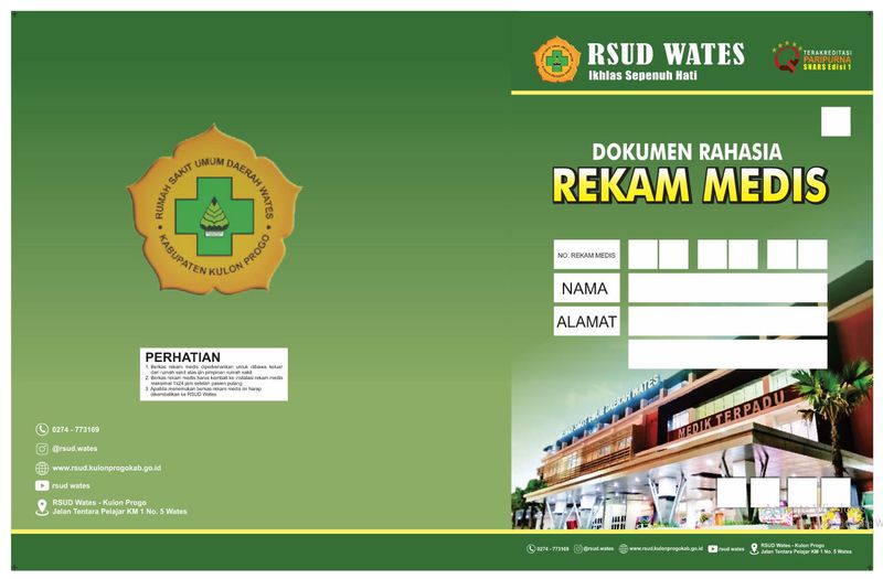 Sampul Rekam Medis RSUD Wates