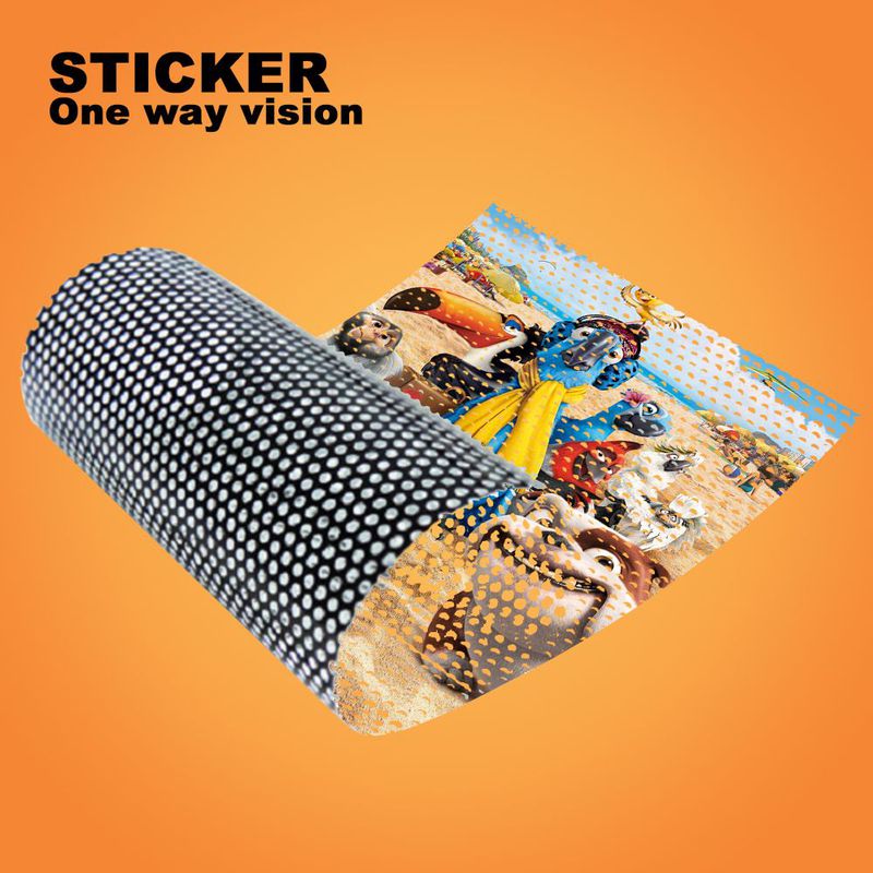 Cetak Stiker One Way 63 x 180 CM