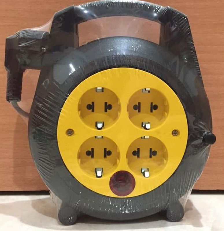 Box Kabel Kabel Roll 4 Lubang Cs 10 + Lamp (Colokan Listrik Box Kabel)