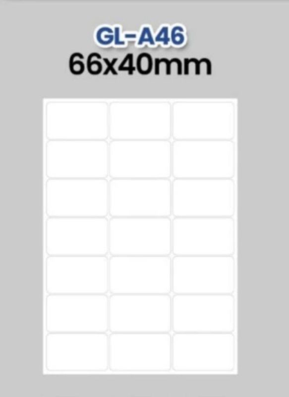 Kertas Lebel 66 x 40