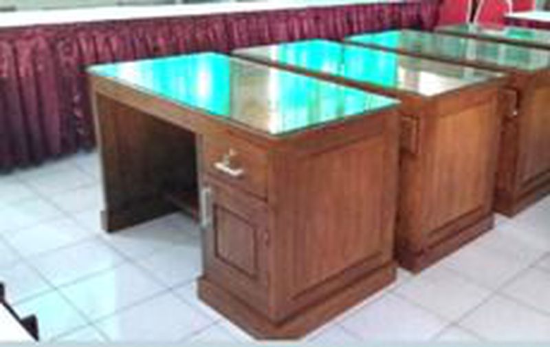 Meja Kerja Kayu (Custom) 120x60x75